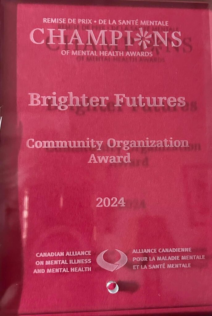 Winner of the “Champions of Mental Health – Community Organization ...